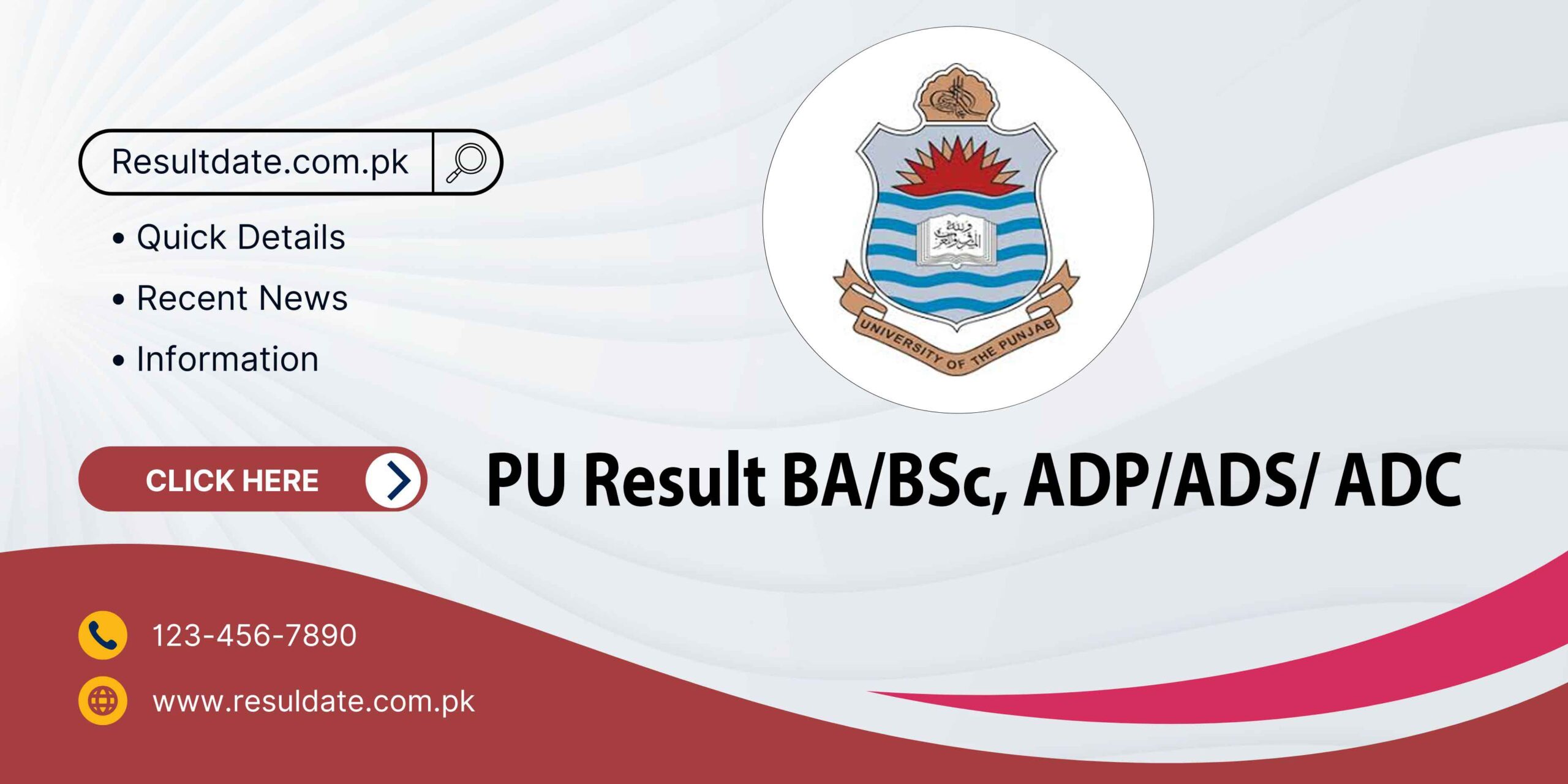 PU Result 2025 pu.edu.pk BA/BSc, ADP/ADS/ ADC